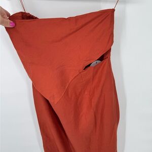 REVOLVE | Dresses | Rumerroam Bandana Maxi Linen Chocolate Brown ...